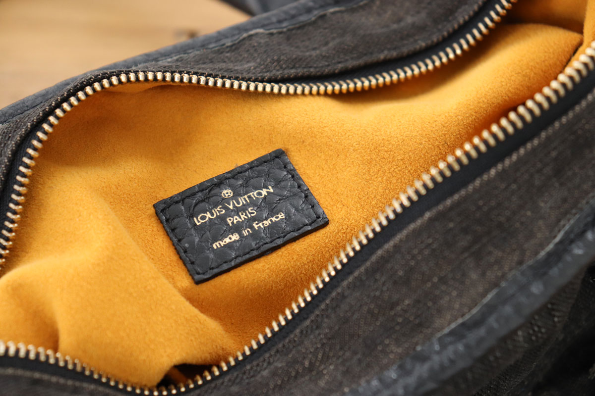 Louis Vuitton black denim Neo Cabby MM at Jill's Consignment